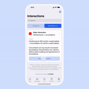 Drug Interaction Checker & Resolver, review drugs and resolve interactions